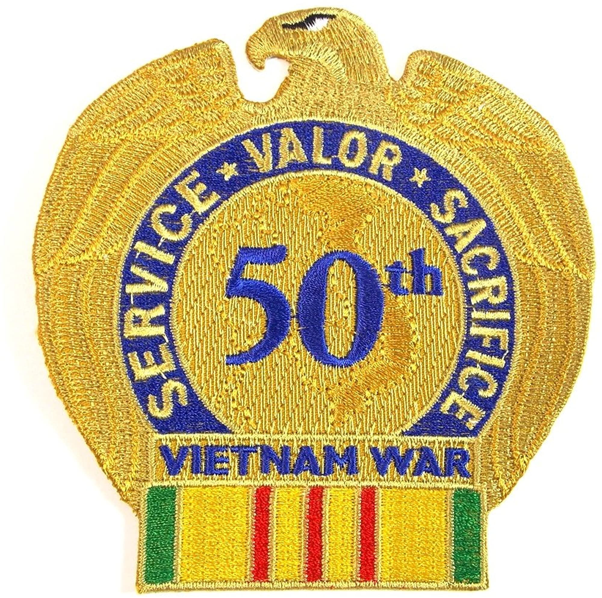 Vietnam 50th Anniversary Veteran Embroidered Military Patch Iron Sew ...