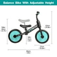 WLRETMCI Kid Balance Bike, 4 in 1 Toddlers Training Bicycle for 2-5 ...