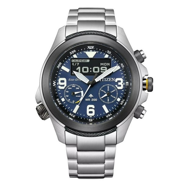 Citizen Promaster Land 35th Anniversary Chronograph Blue Dial Eco-Drive ...