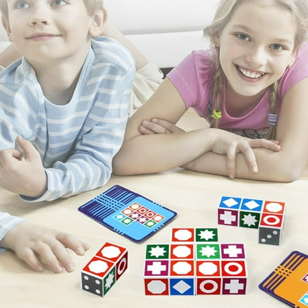 Preschool Puzzle Game for Kids Color And Shape Cognition Building Block ...