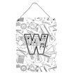 Letter W Musical Note Letters Wall or Door Hanging Prints - Walmart.com