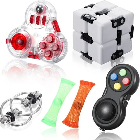 6 Pieces Fidget Toy Set Includes Anxiety and Stress Relief Fidget Toy ...