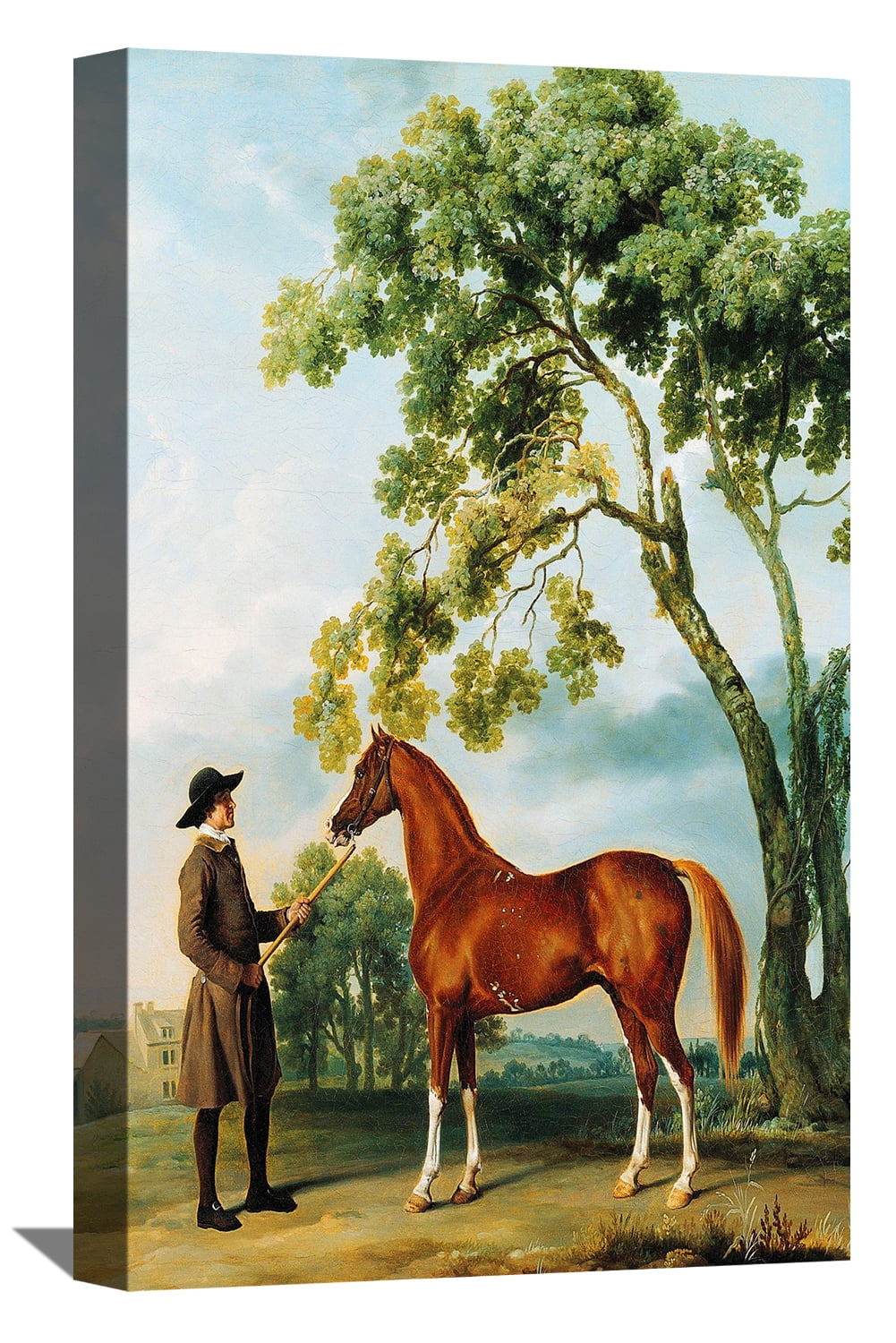 George Stubbs Paintings Sporting Art Print Lord Grosvenor'S Arabian ...