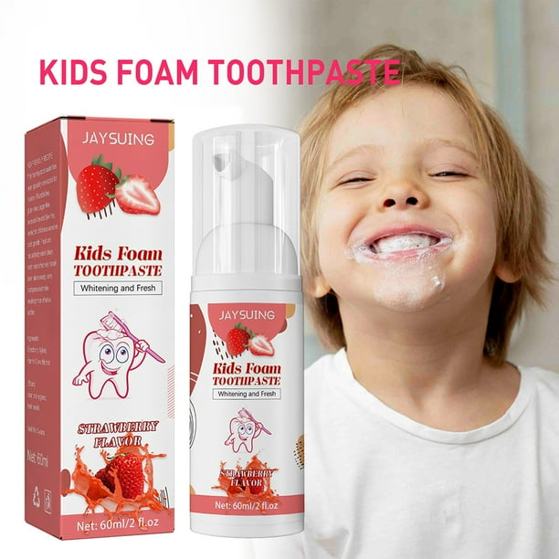 Jinveno Kids Whitening Toothpaste Stain Removal Tools Fruity Flavor ...