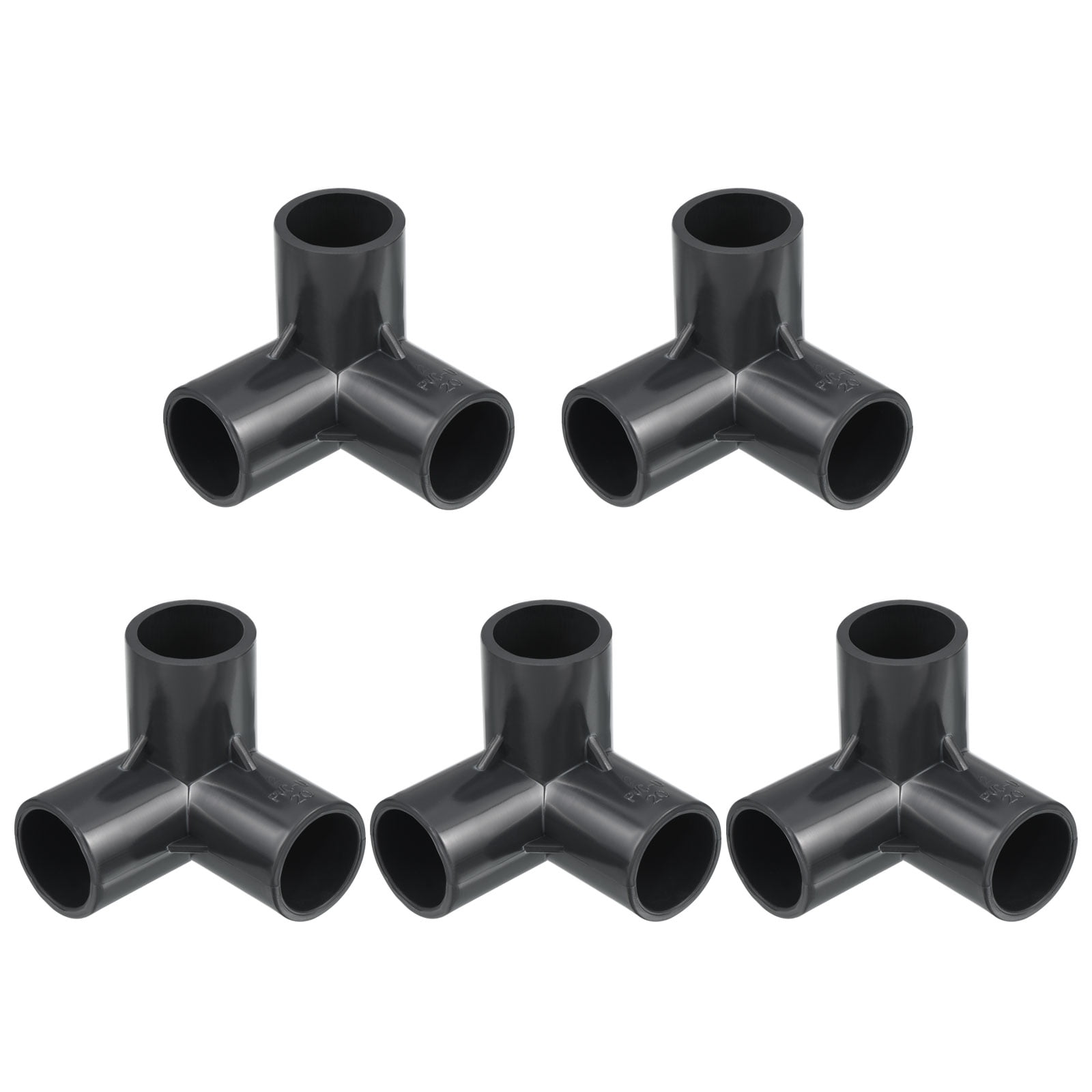 Uxcell 1/2 Inch UPVC Pipe Fittings 3 Way Elbow Side Outlet Tee ...