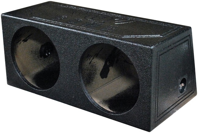 Q Power QBOMB12S Dual 12-Inch Sealed Speaker Box with Durable Bed Liner ...