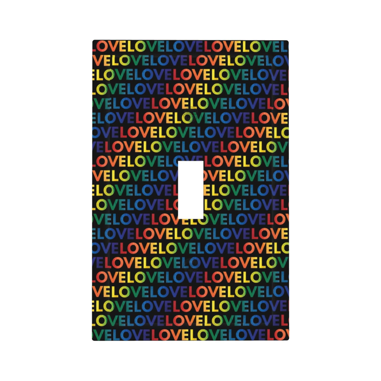 DouZhe 1-Gang Toggle Switch Wallplate, Rainbow Lgbt Pride Decorative ...