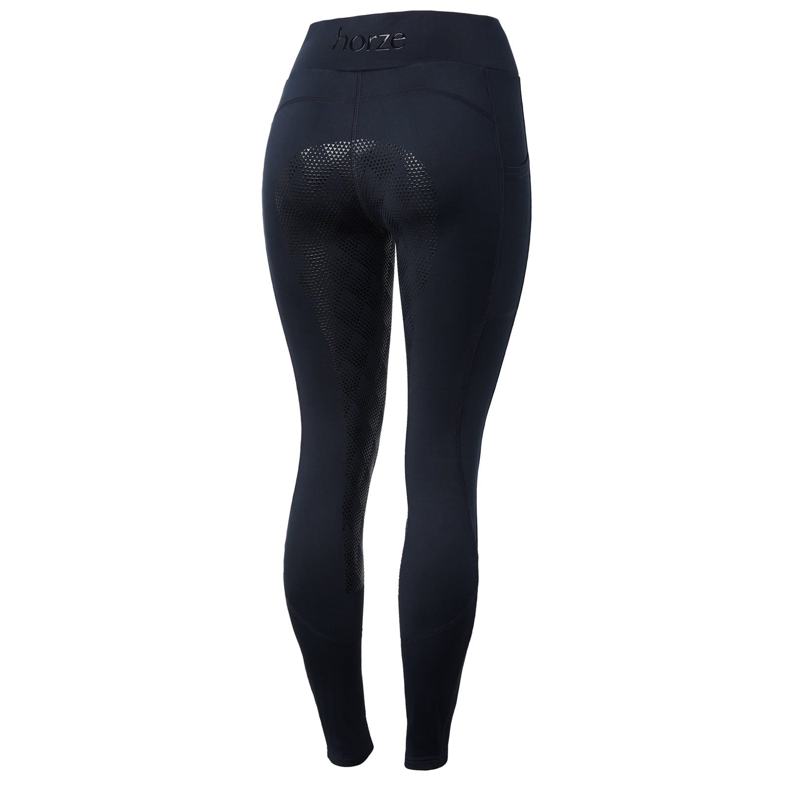 Horze Tifa Womens High Waist Full Seat Tights with Phone Pocket ...