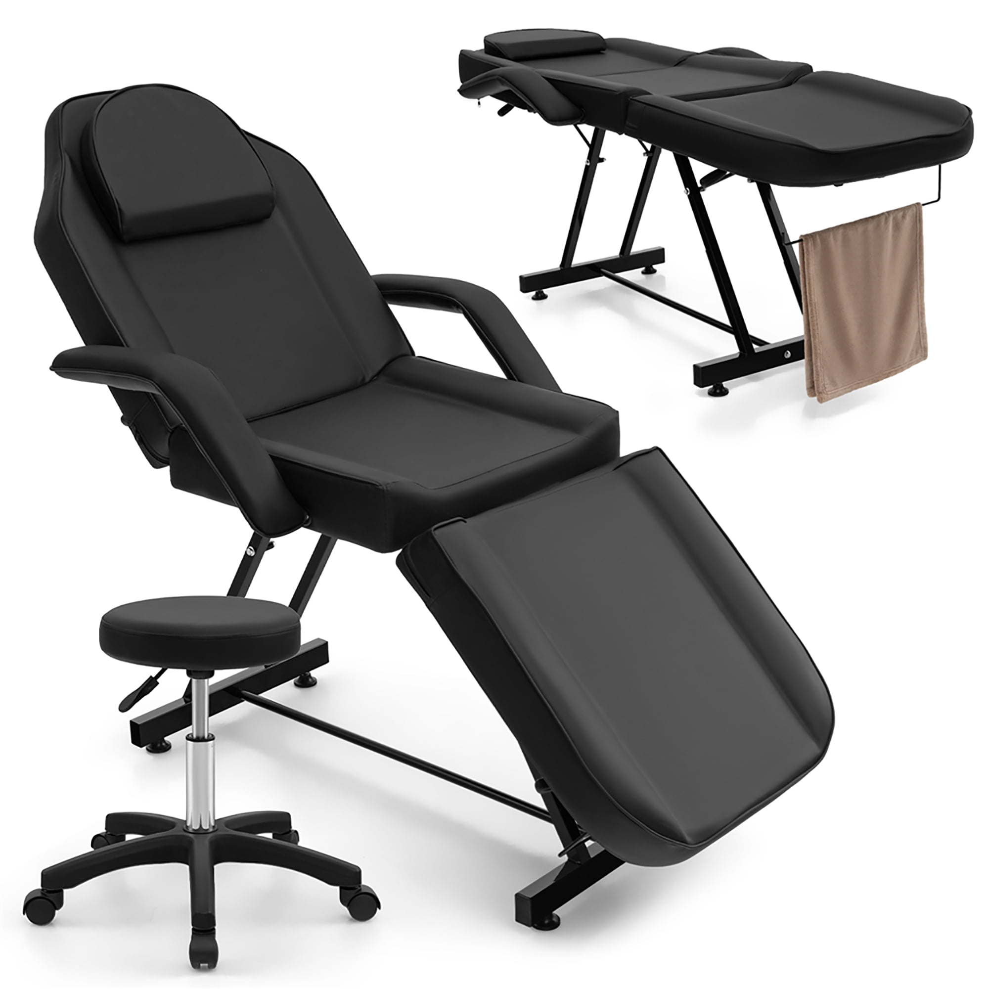 Click here for Gymax 73 Facial Chair With Hydraulic Stool W/Detac... prices