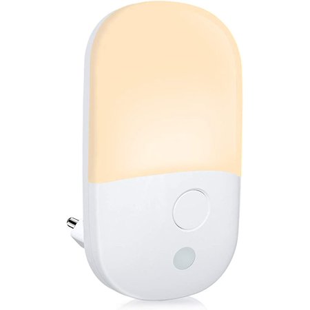 Night Light Socket With Twilight Sensor & Brightness Adjustable Warm ...