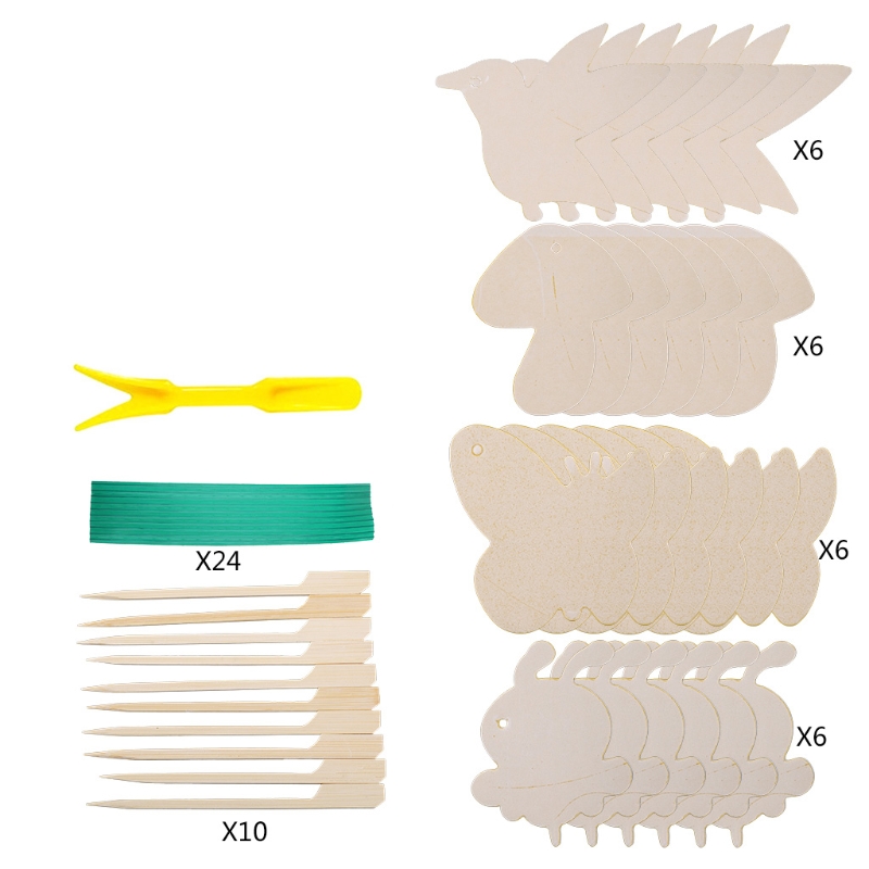 24/60 Pcs Stickers Fly Trap Insect Catcher Yellow Boards Dual-sided ...