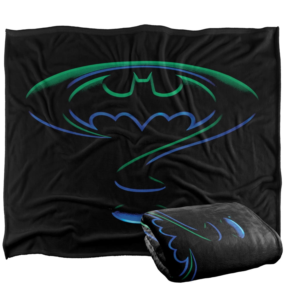 Batman Blanket, 50' x 60' Batman Forever Logo Silky Touch Super Soft ...