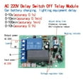AC 220V Input/Output Adjustable Timer Delay Switch Module Timer Delay Switch Module Timing Turn ...