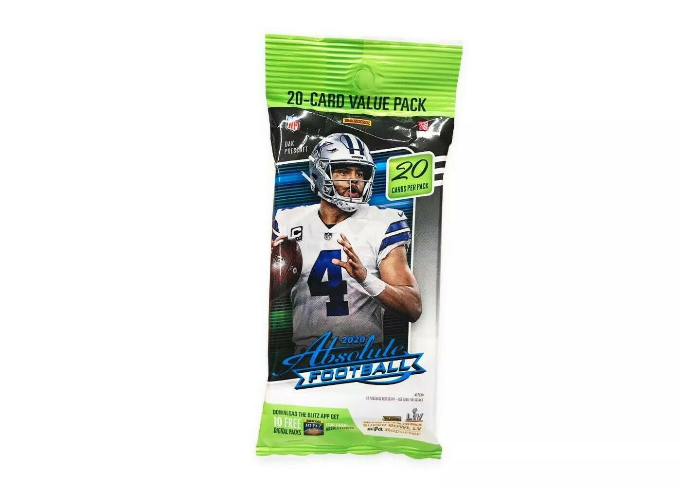 NFL Panini 2020 Absolute Football Trading Card VALUE Pack - Walmart.com