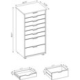 Find Your Perfect Linon Ansley 8-Drawer Rolling Storage Cart, Whitewash ...