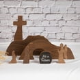 Easter Wooden Nativity Set, 12Pcs Easter Wood Nativity Scene Set ...