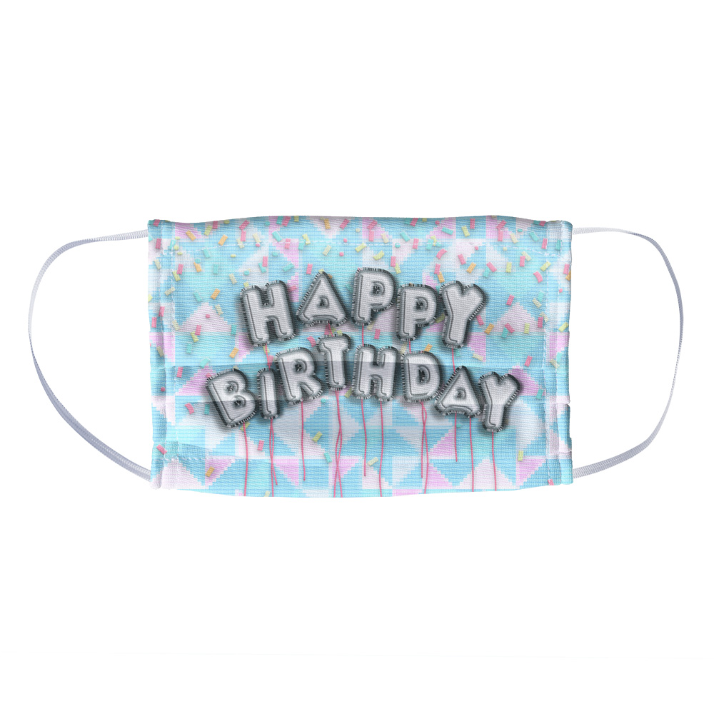 Kids Happy Birthday Balloon 1-Ply Reusable Face Mask Covering - Walmart.com