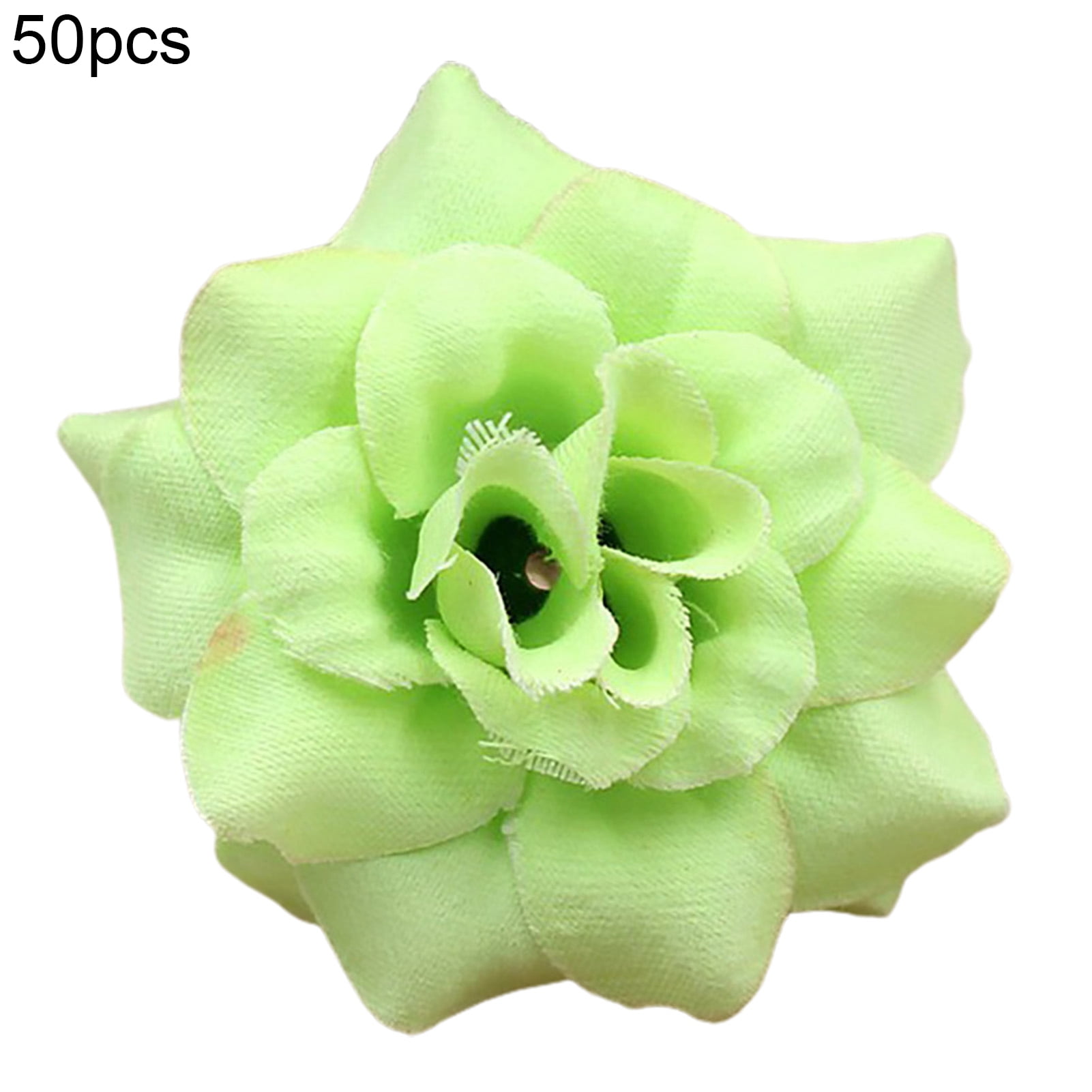 HEVIRGO 50Pcs Artificial Flowers Vivid DIY Weather-resistant Elegant ...