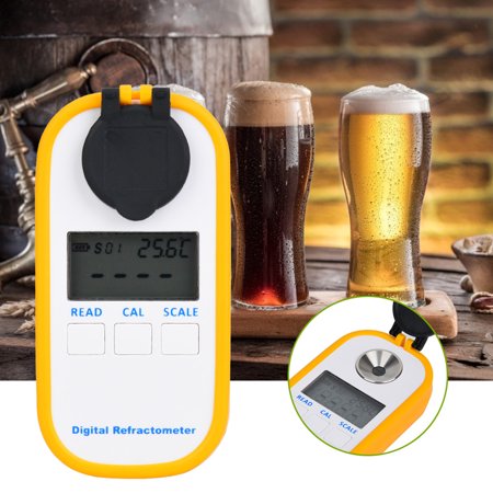 Brix Tester Concentration Meter LCD Digital Brix Refractometer Food ...