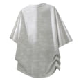 DPTALR Men's Oversized Raglan Sleeve Color Block T-Shirt,Curved Hem V ...