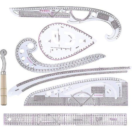 Pattern Design Ruler, Diy Sewing Ruler Sewing Set, 7 Pieces Curve Ruler ...