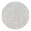 nuLOOM Wynn Braided Indoor/Outdoor Area Rug, 6' Round, Ivory - Walmart.com
