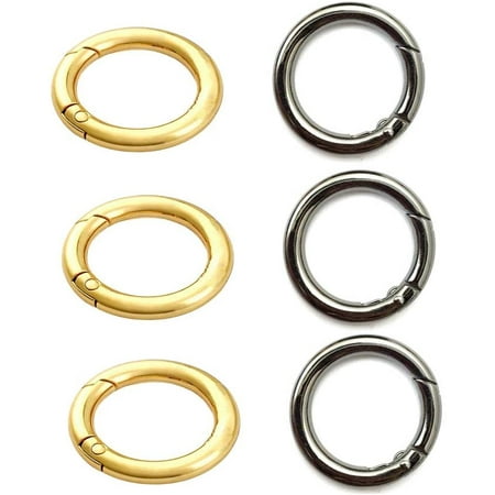 JOYWEI8Pcs Spring Clip Round Carabiner,Gate O Ring Spring Snap Clip ...