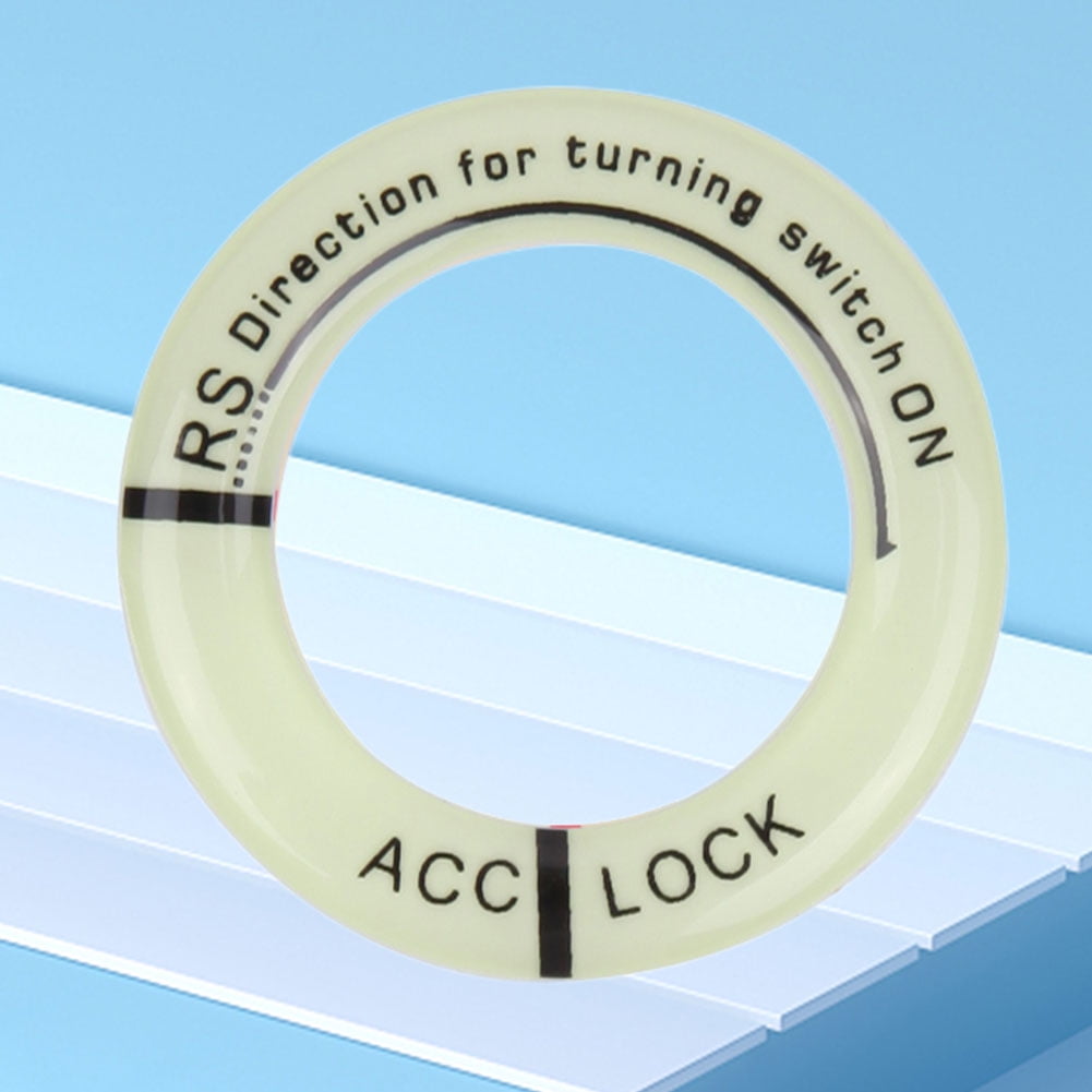 Peggybuy Luminous Ignition Key Decal Rings Key Decoration Waterproof ...