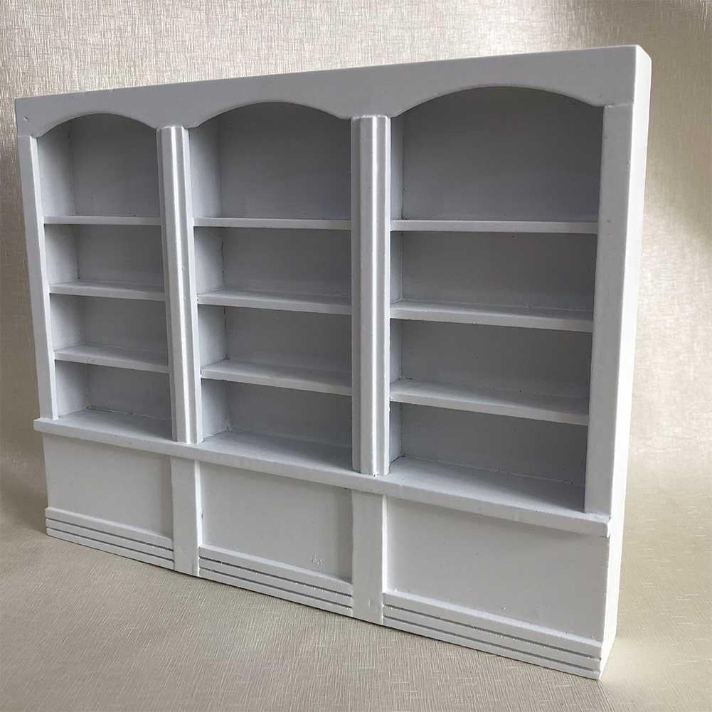 Mgaxyff Wood Miniature 1:12 Bookshelf Display Cabinet Bookcase ...