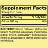 Spring Valley Calcium Bone Health Dietary Supplement Tablets, 600 mg ...