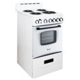 Avanti 20" Electric Range Oven with Framed Glass Door, in White ...