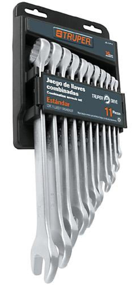JUEGO LLAVES COMBINADA MILIMETRICA G 11 PZ TRUPER 15779 Truper JC-11M-E | Walmart en línea