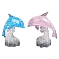 3D Crystal Dolphin Building Block Puzzle Educational DIY Toy for Adults ...