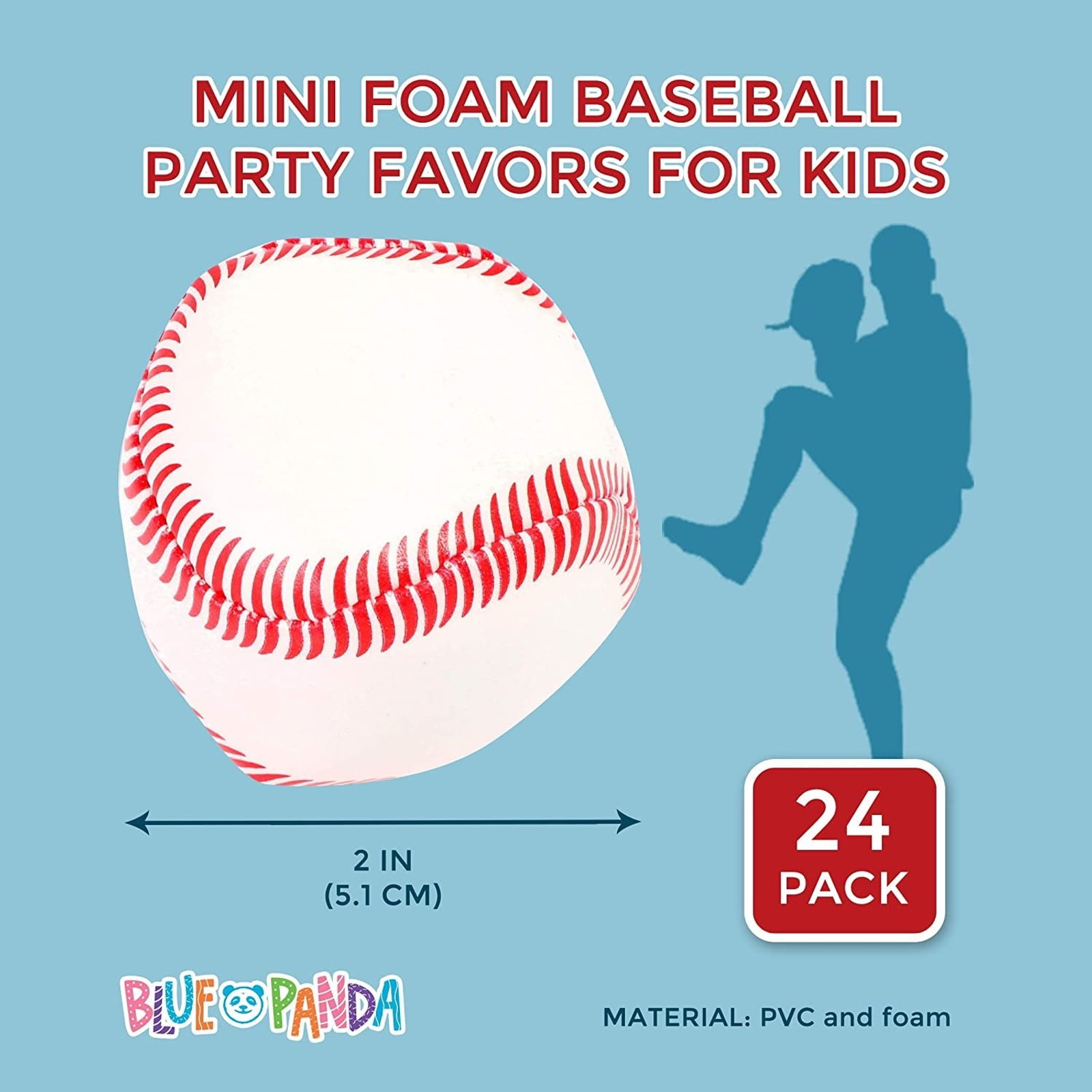 Buy 24 Packs Soft Foam Mini Baseballs for Kids, Sports Stress Ball for ...