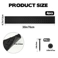 4 Pack Rubber Outdoor Stair Treads for Wooden Steps 30” x 5” Anti-Slip ...