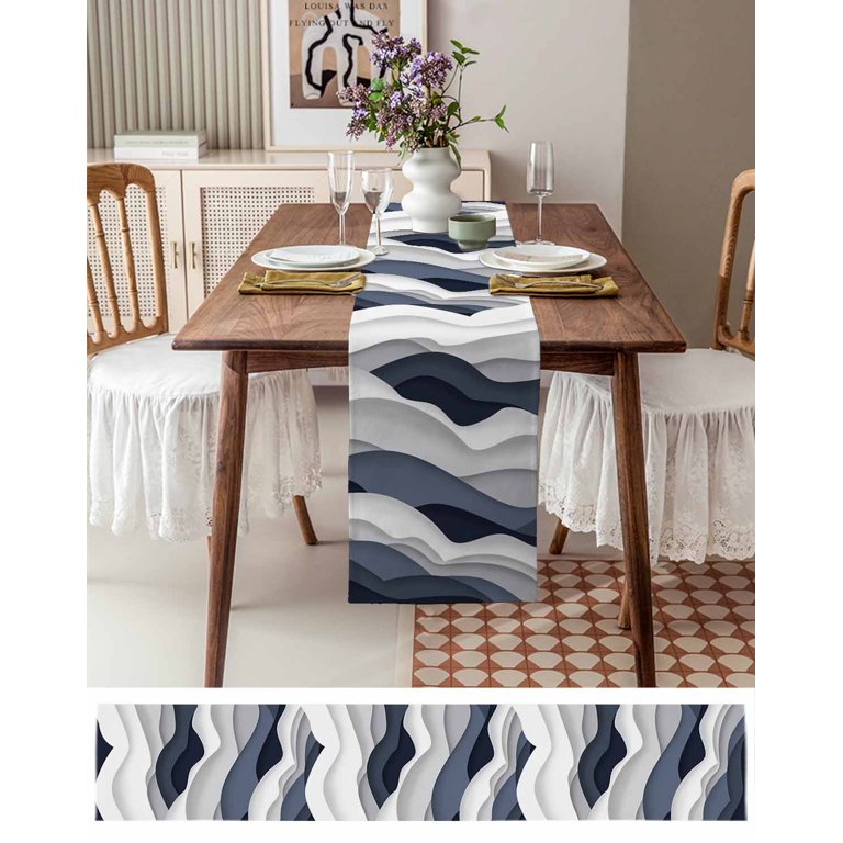 Navy Table Runner