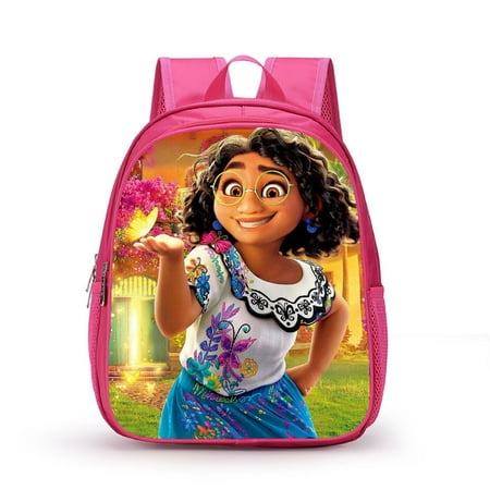 Disney Encanto Print Kids Bag Cartoon Isabella Mirabel Charm Backpack ...