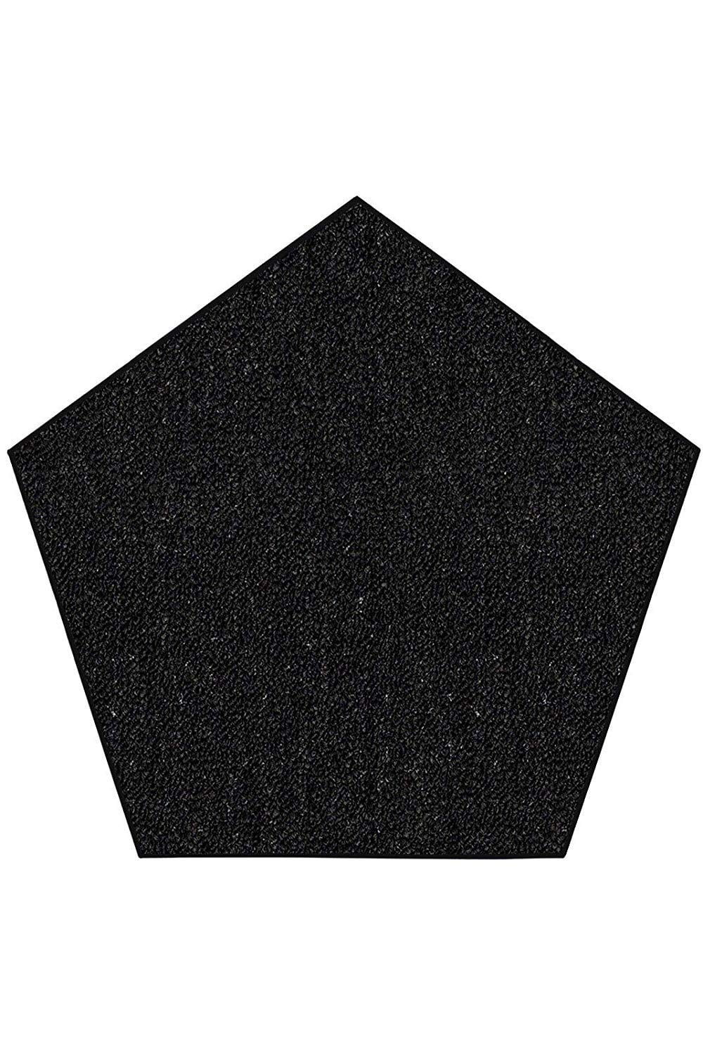 Galaxy Way Kids Favorite Indoor Outdoor Area Rug Black - 6' Pentagon ...