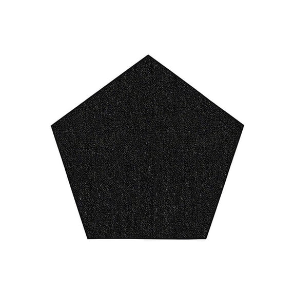 Galaxy Way Kids Favorite Indoor Outdoor Area Rug Black - 6' Pentagon ...