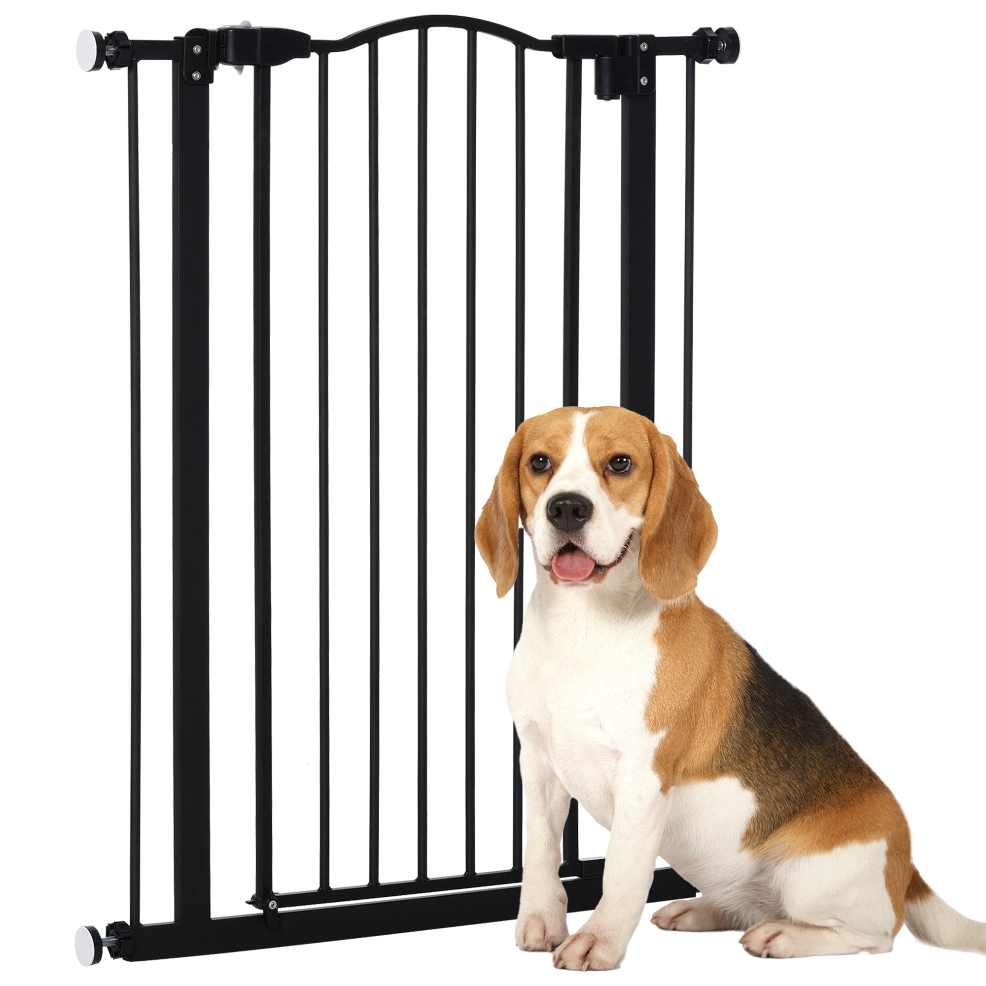 Click here for Pawhut 29-32 Pet Gate With Door Pressure Fit Dog G... prices