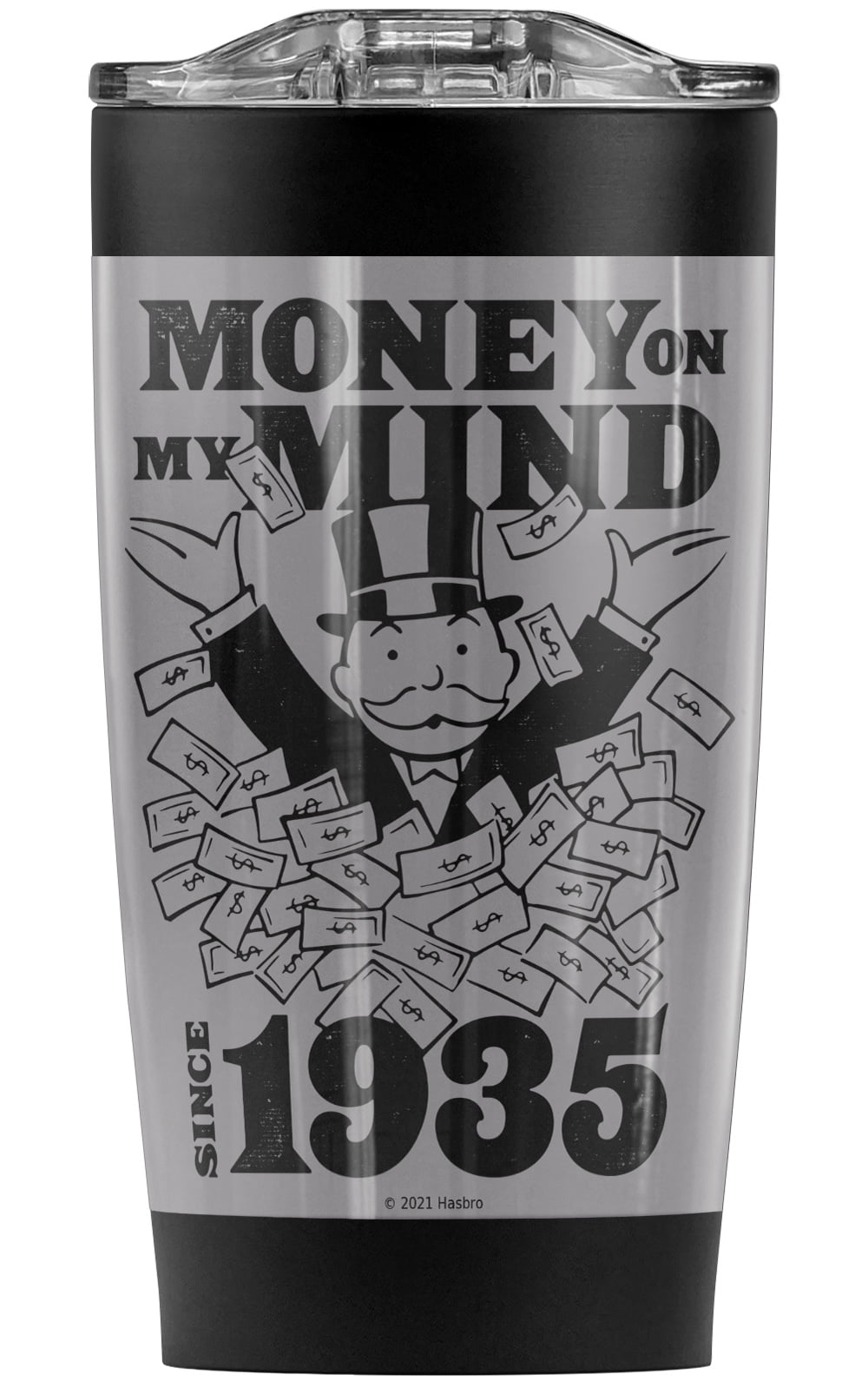 Monopoly/Money Mind Since 35 Stainless Steel Tumbler 20 oz Coffee ...