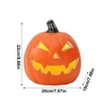 Aximioll 9 in. Halloween Creepy Pumpkins — Bright Glow with Eerie ...
