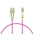 6m LC/UPC SC/UPC OM4 Multimoide Duplex Erika Violet Fiber Optic Patch ...