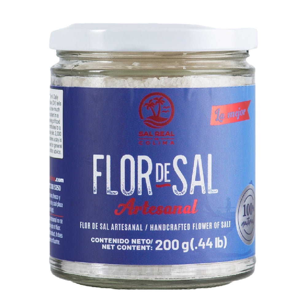 Flor de Sal gourmet Sal Real de Colima Frasco cristal 200 g | Walmart ...