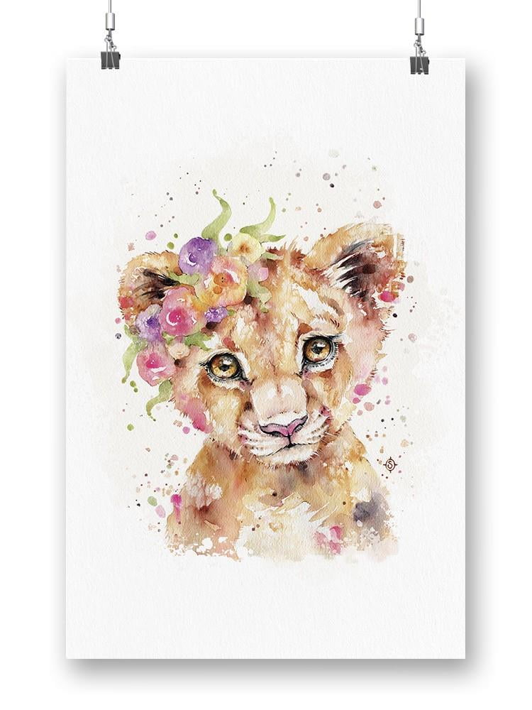 Artshine Little Lioness Cub. Poster - Sillier Than Sally Designs ...