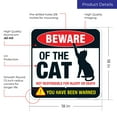 Beware of Cat Sign, Funny Attack Cat Sign, - Walmart.com