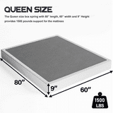 "ULIESC Queen Size 9"" Metal Box Spring, Sturdy Mattress Foundation ...