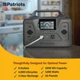 4Patriots Patriot Power Generator 1200 Silent, Fume-Free Solar ...