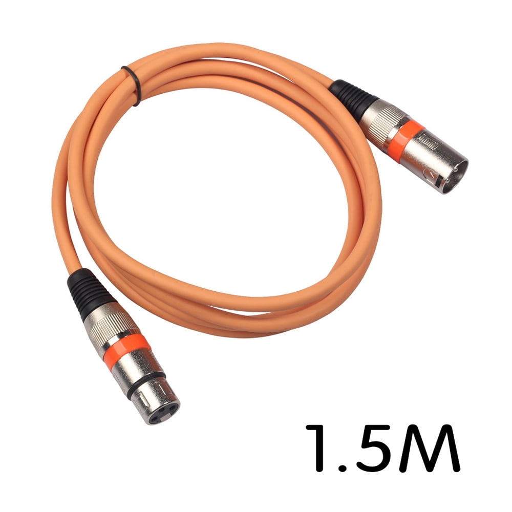 Kizocay 1.5M/5ft XLR Cable DMX Stage Light Cable 3-Pin Male to Female ...