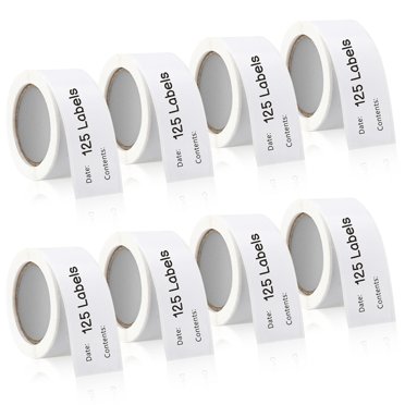 Blank White 1 X 2 Dissolvable Food Labels - Washes Off Qucikly No ...